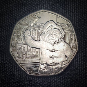 Full Set Cute Paddington Bear 50p Coins From the UK Fifty Pence in ...