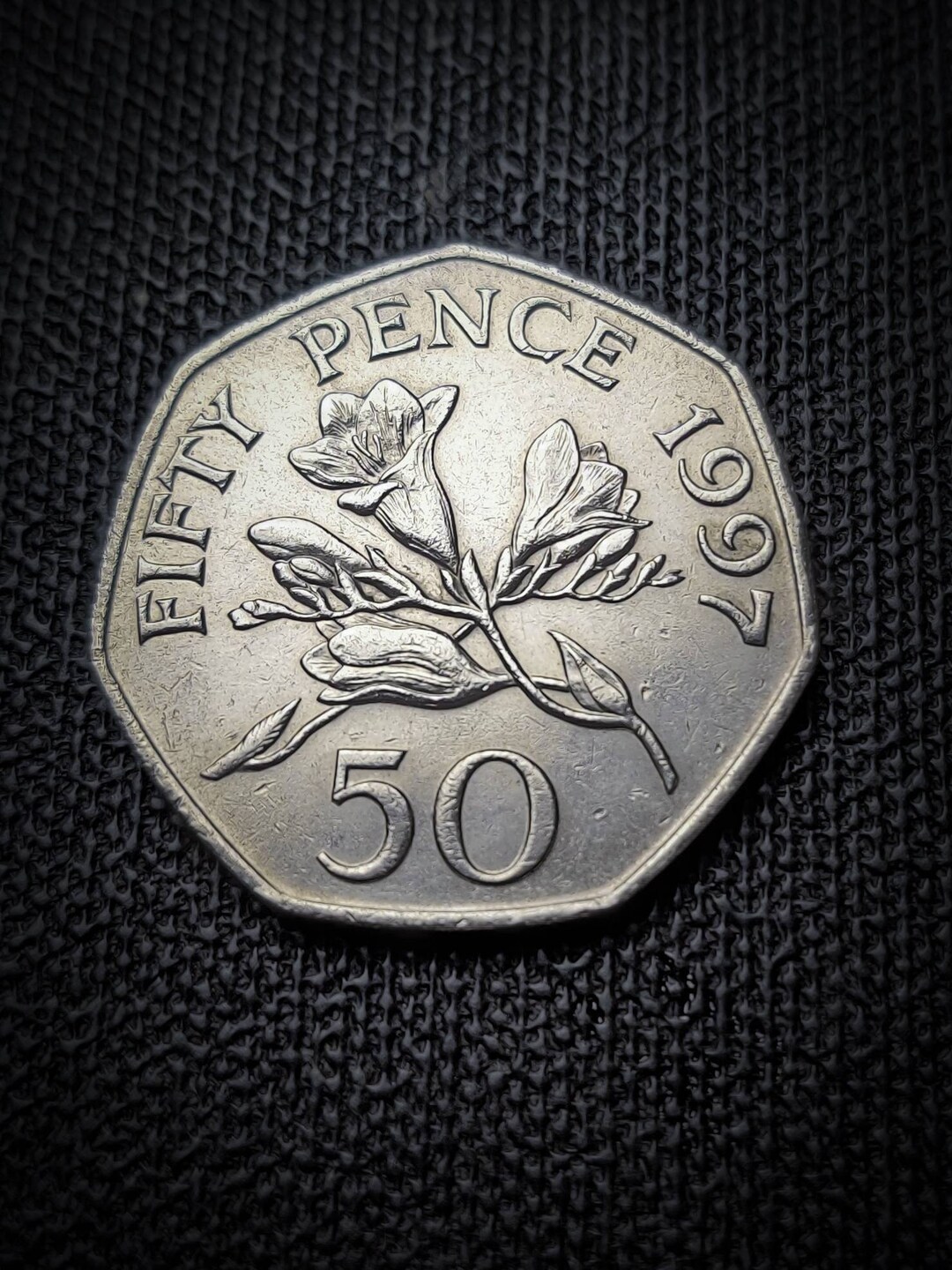 Incredibly Rare 50p Coin From Guernsey Displaying Beautiful Freesia ...