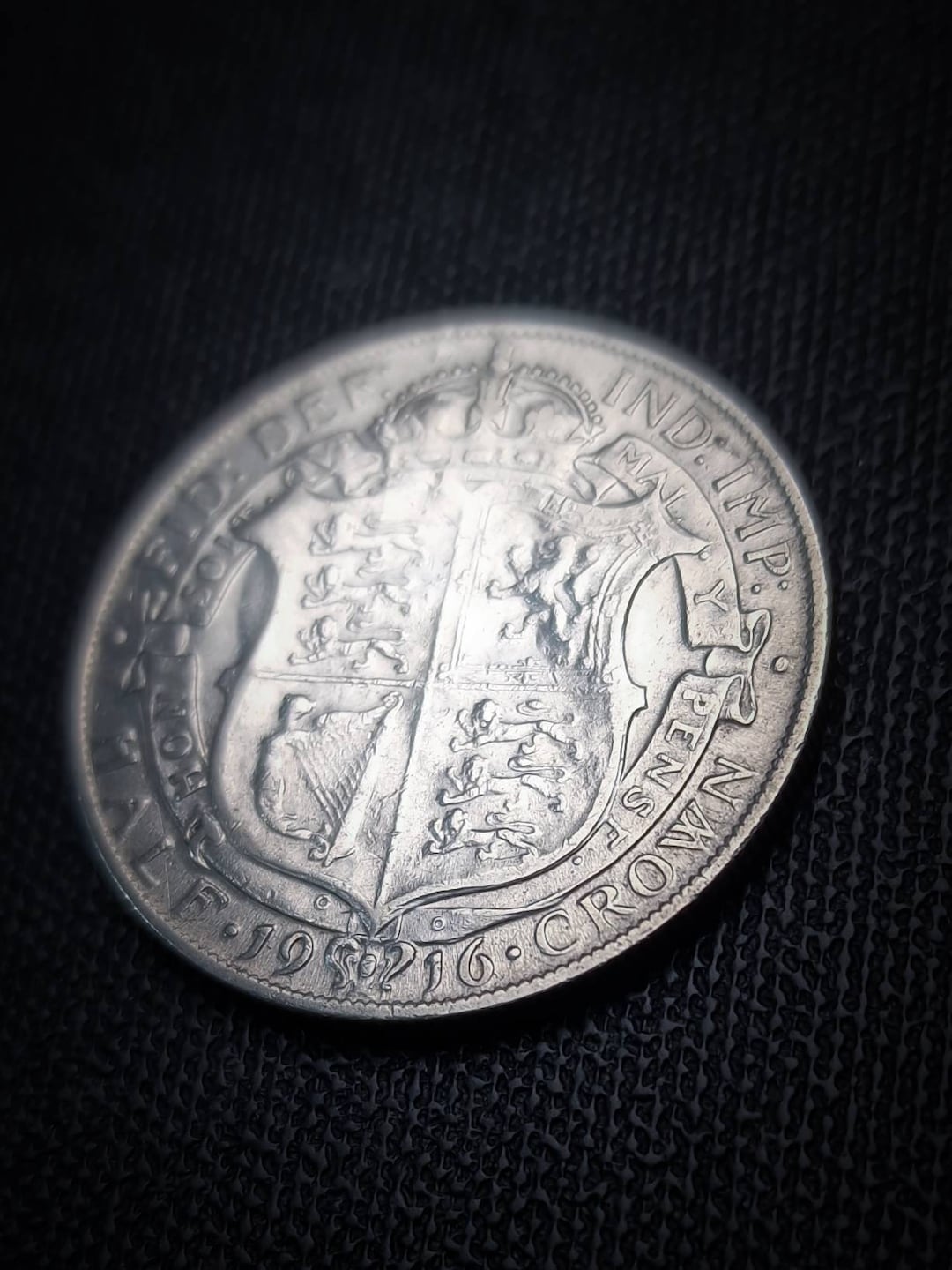 Stunning Sterling Silver 1916 Half Crown Coin - Etsy