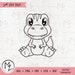 Baby T-rex SVG Cute Dinosaur Outline Cut File Cricut - Etsy