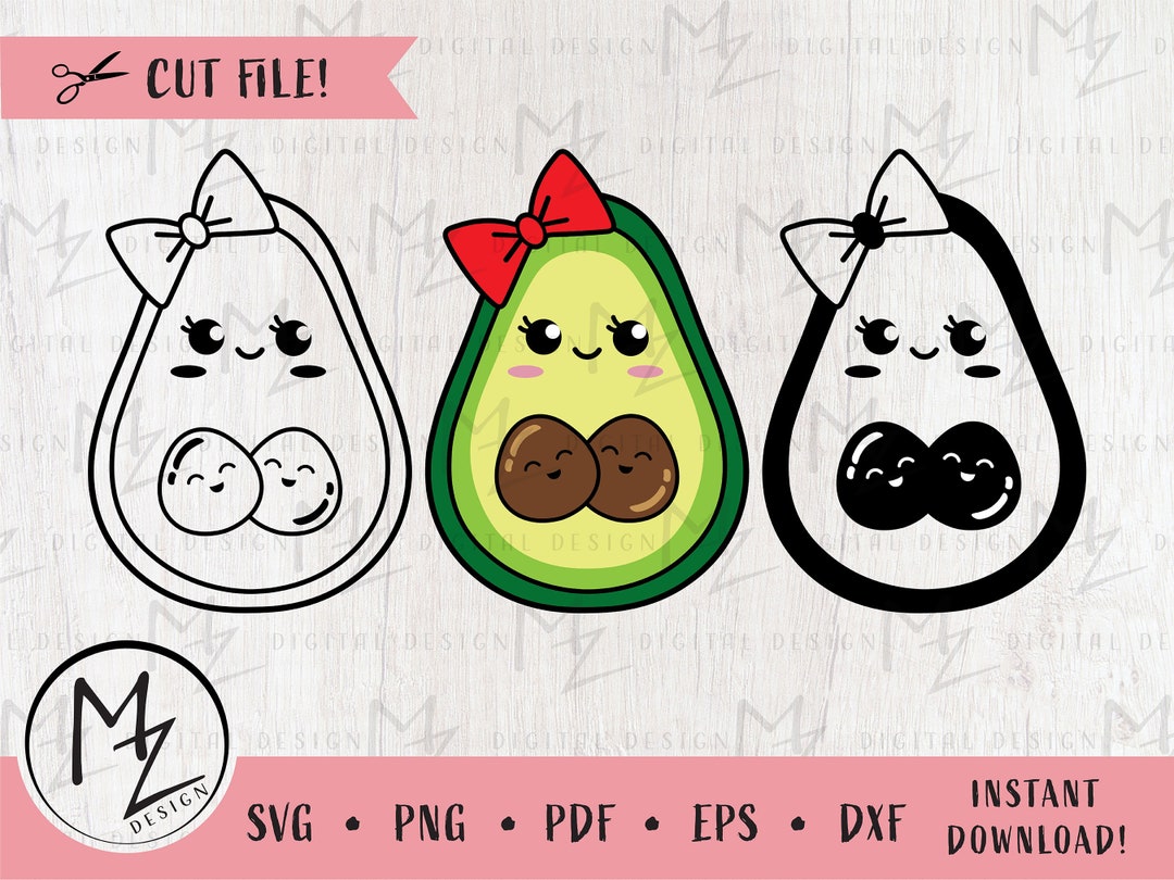 Twin Mamacado Svg Cute Avocado Avocado Clipart Pregnant Shirt Mom to Be ...