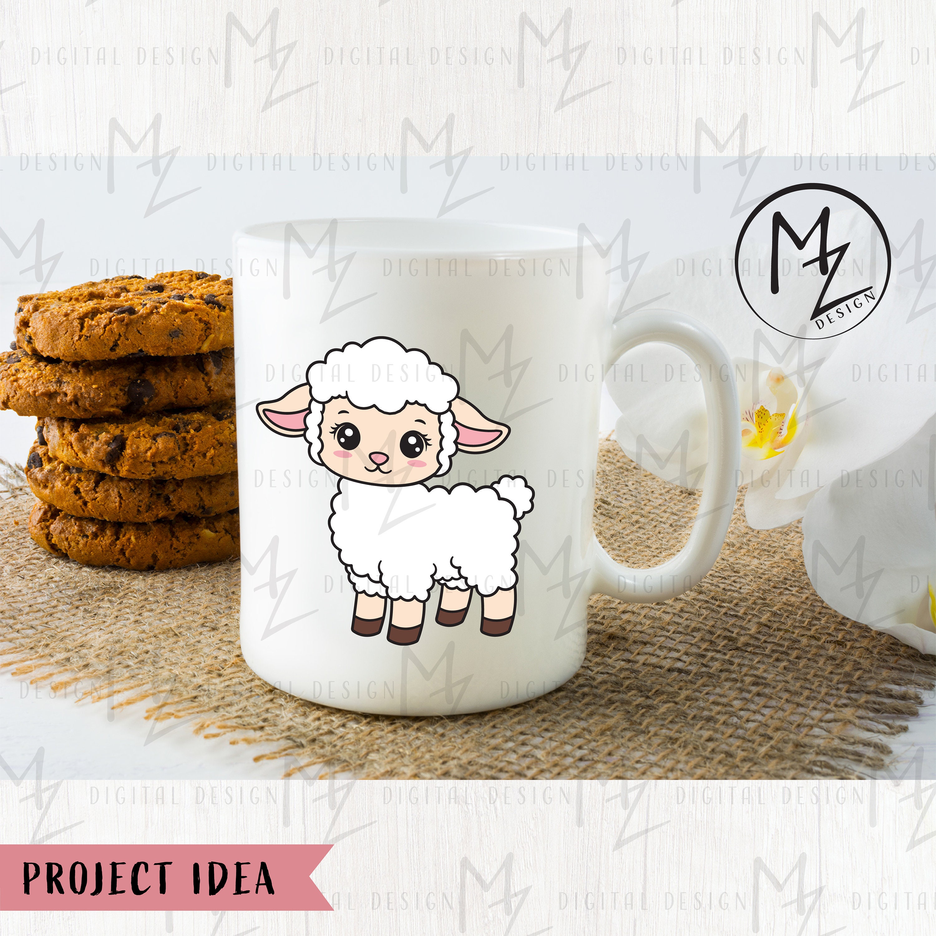 Cute Lamb SVG Baby Sheep Farm Animals Layered Cut File Cricut ...