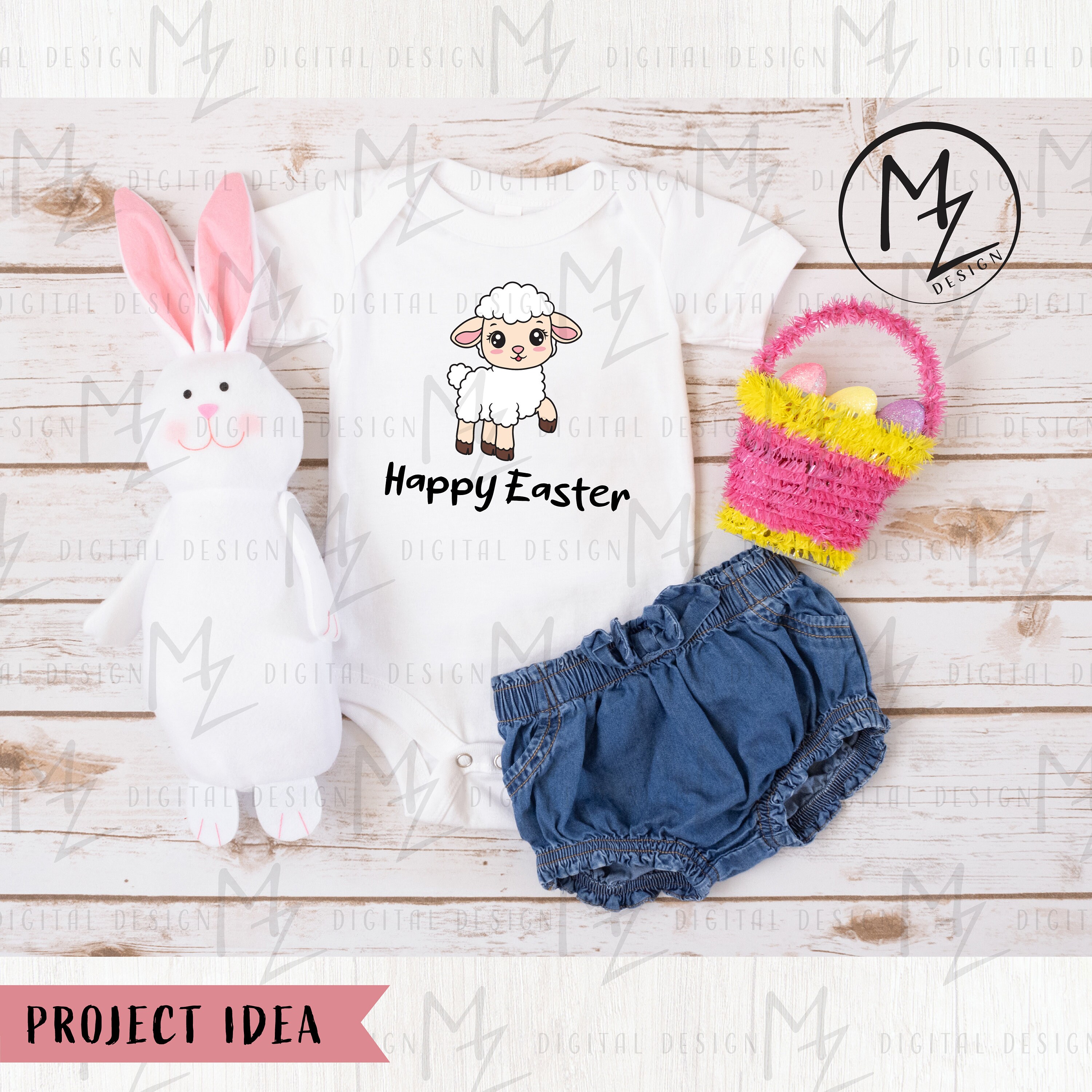 Cute Lamb SVG Happy Lamb Baby Sheep Farm Animals Layered Cut File ...