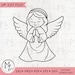 Cute Angel SVG Little Girl Angel Cut File Cricut Silhouette Praying ...