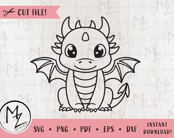 Book Dragon Svg Reading Librarian Cute Dragon Book - Etsy