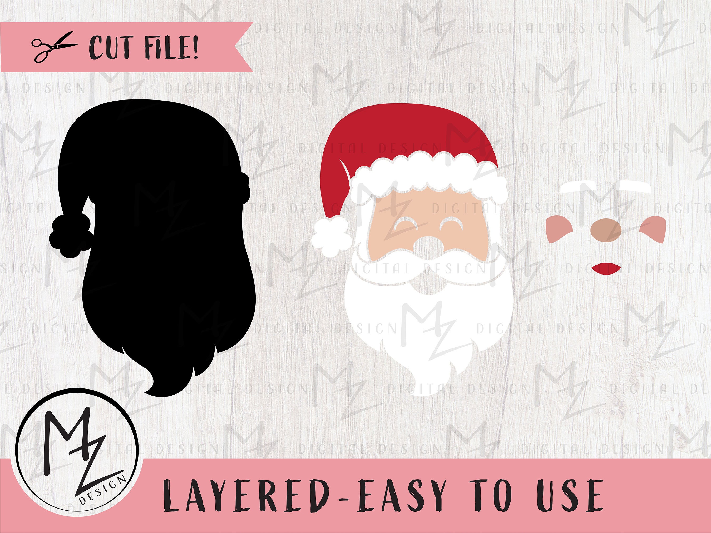 Christmas SVG Bundle, Christmas Faces Svg, Santa Svg, Reindeer Svg ...