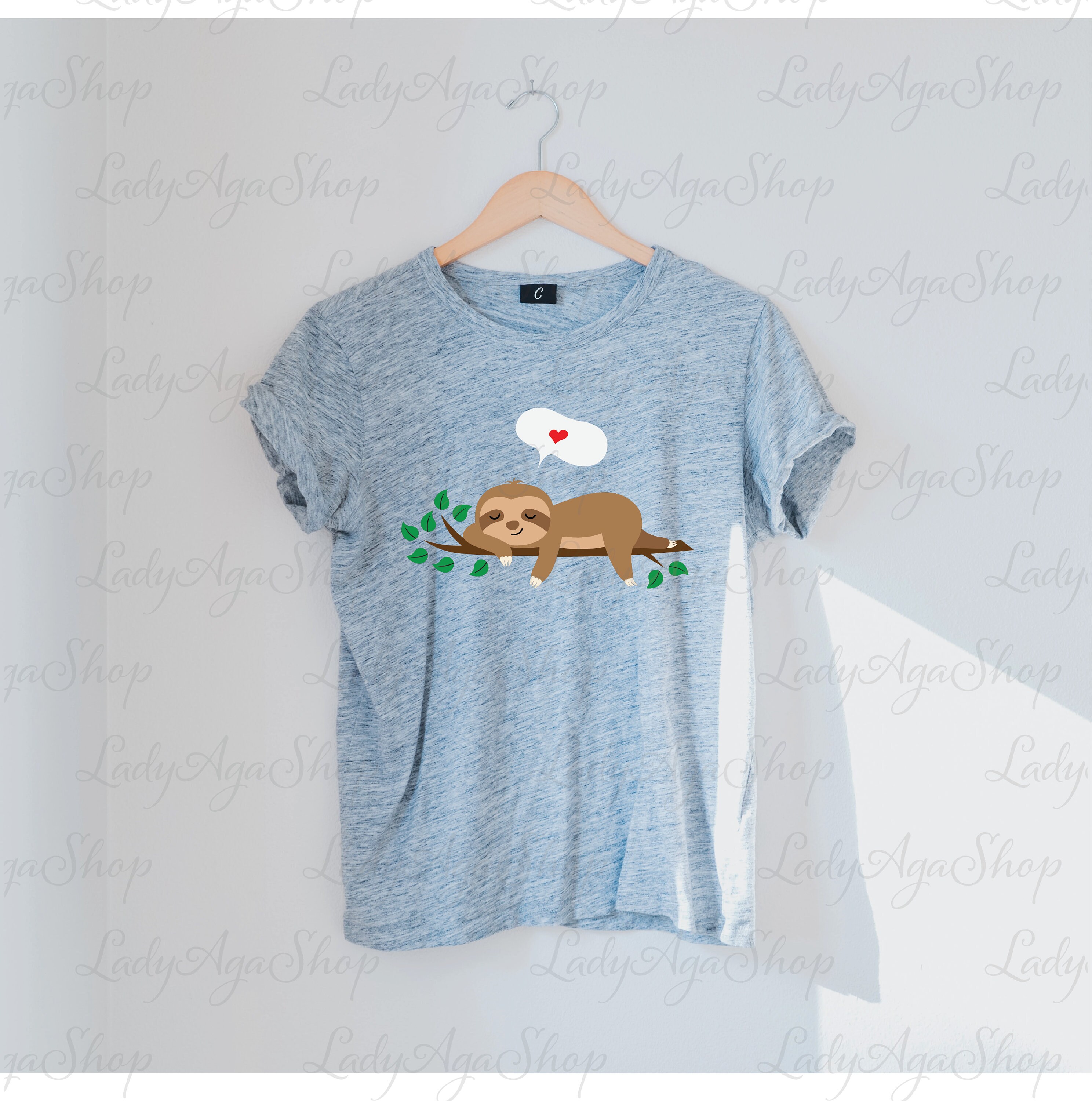 Sloth SVG Bundle, Valentine's Day Sloth Svg, Sloth Png, Cute Sloth Svg ...