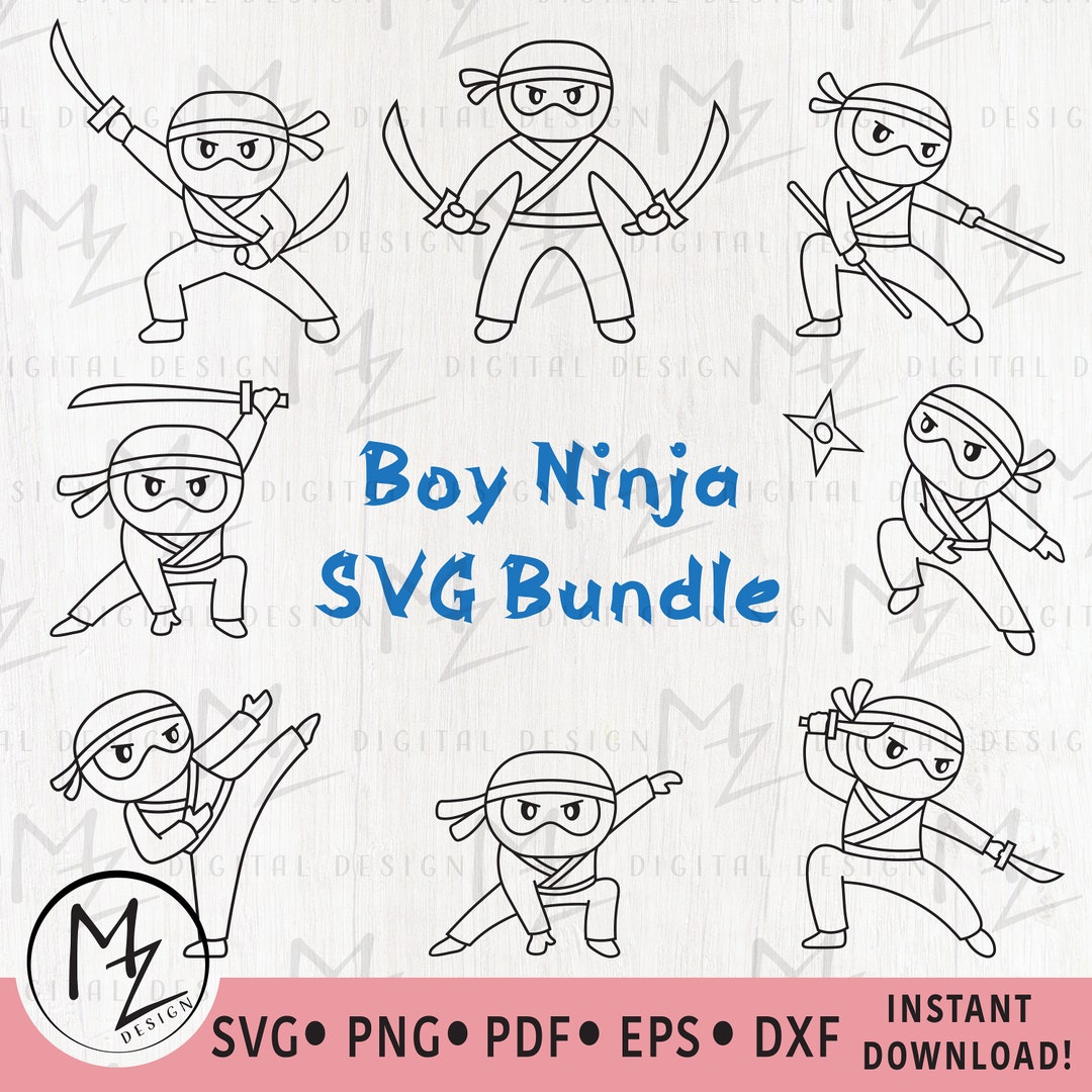 Boy Ninja Svg Warrior Svg Tae Kwon Do Karate Kids Svg Martial Arts ...