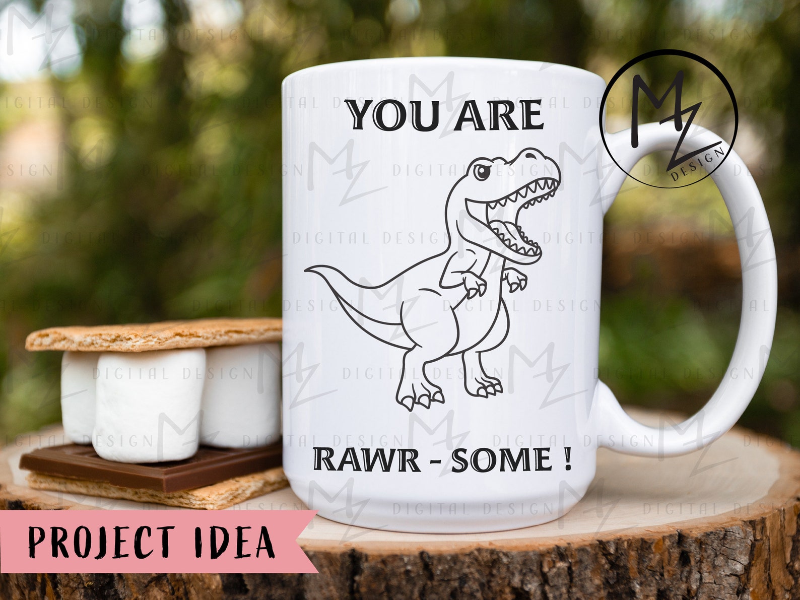 Roaring T-rex SVG Tyrannosaurus Rex Jurassic Animal Outline Cut File ...