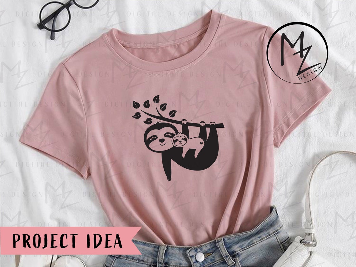 Sloth SVG Bundle, V-day Sloth Svg, Mother's Day Sloth Svg, Hanging ...