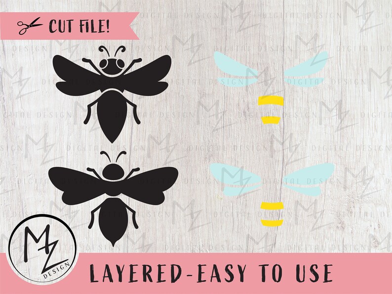 Bee SVG Cut File Bumble Bee Cutting File Cute Honey Bee Svg Honeybee ...