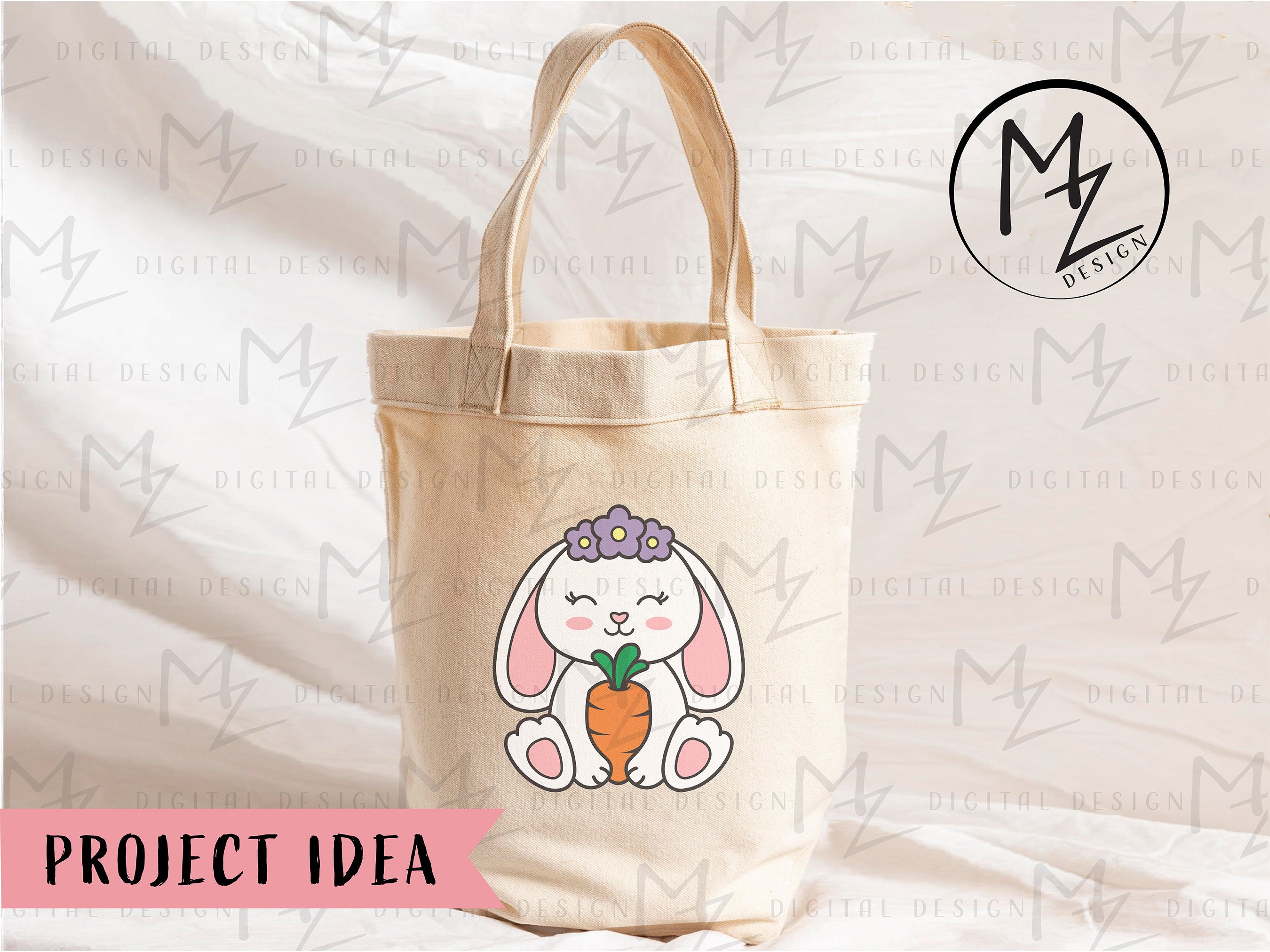 Easter Bunny SVG Bundle Cute Rabbit Easter Eggs Layered Cut File for ...