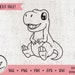 T-rex SVG Dinosaur Cute Baby Dino Tyrannosaurus Rex Jurassic - Etsy