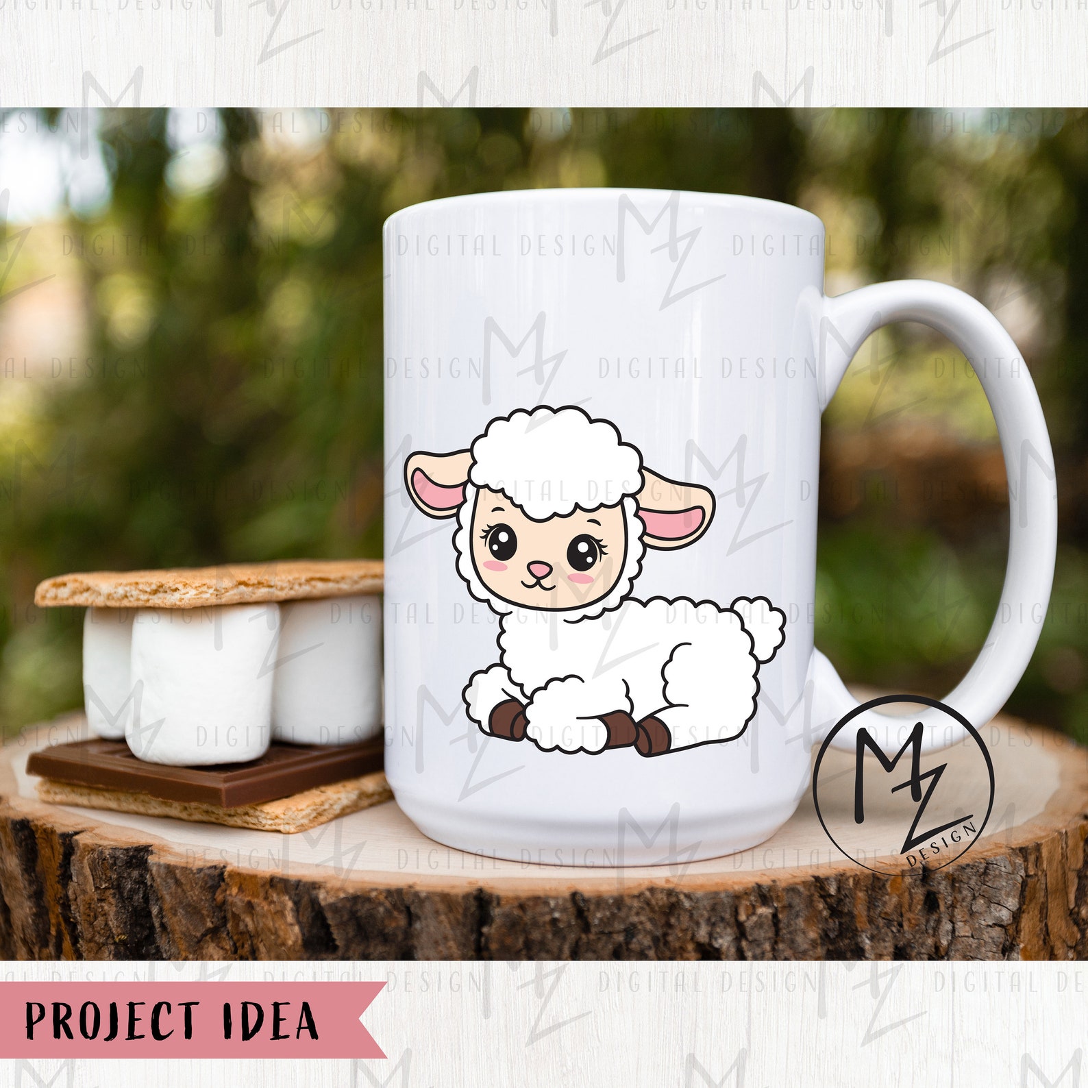 Cute Lamb SVG Laying Lamb Baby Sheep Farm Animals Layered Cut File ...