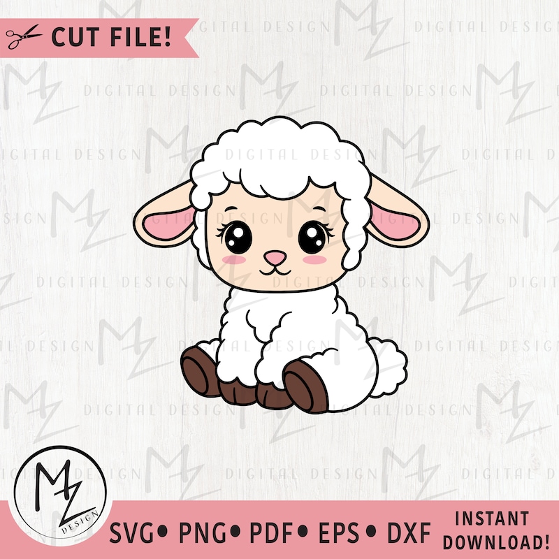 Baby Sheep Svg - Etsy