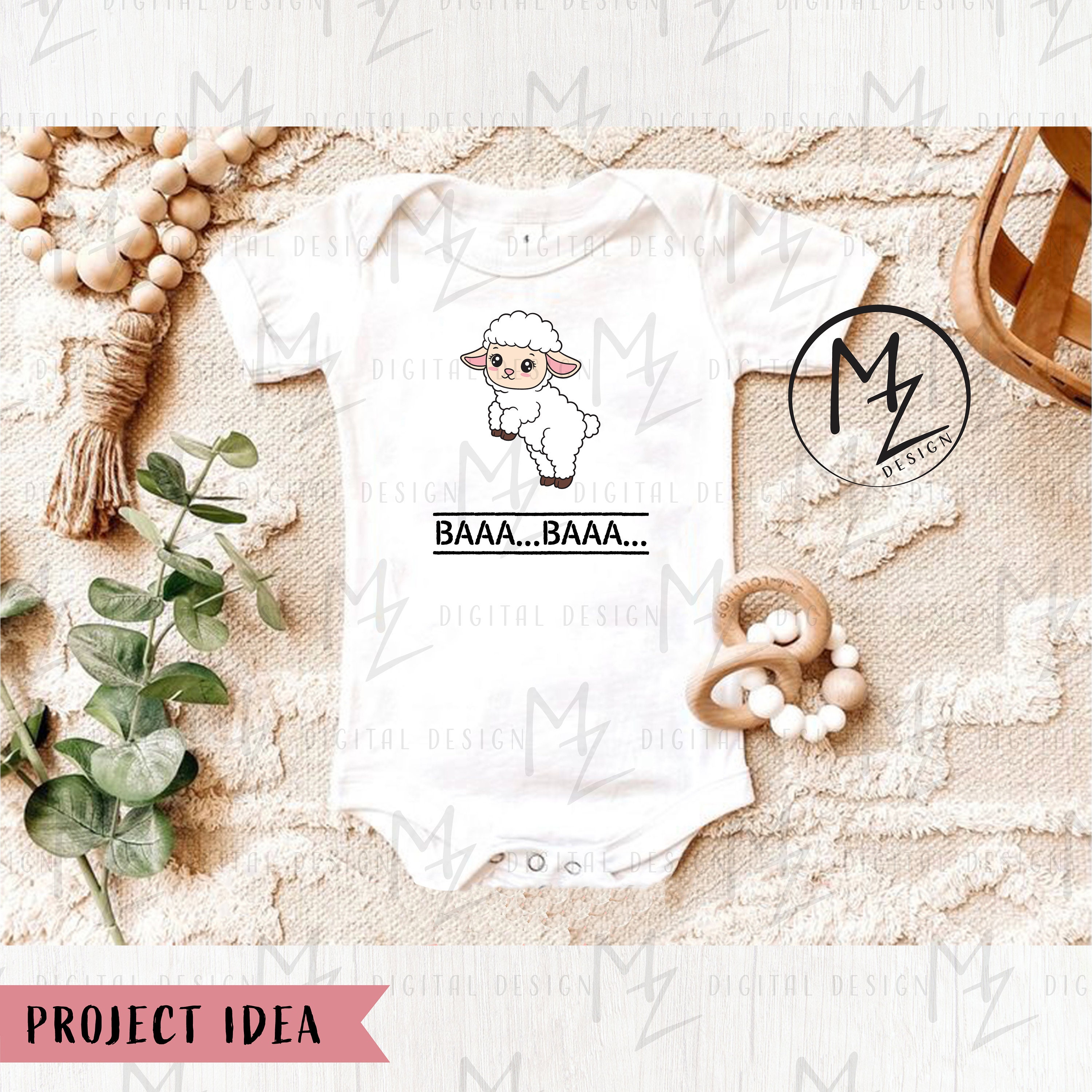 Cute Lamb SVG Hopping Lamb Baby Sheep Farm Animal Layered Cut File ...
