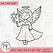 Cute Angel SVG Little Girl Angel Cut File for Cricut Silhouette Angel ...