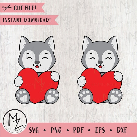 Cartoon Wolves In Love