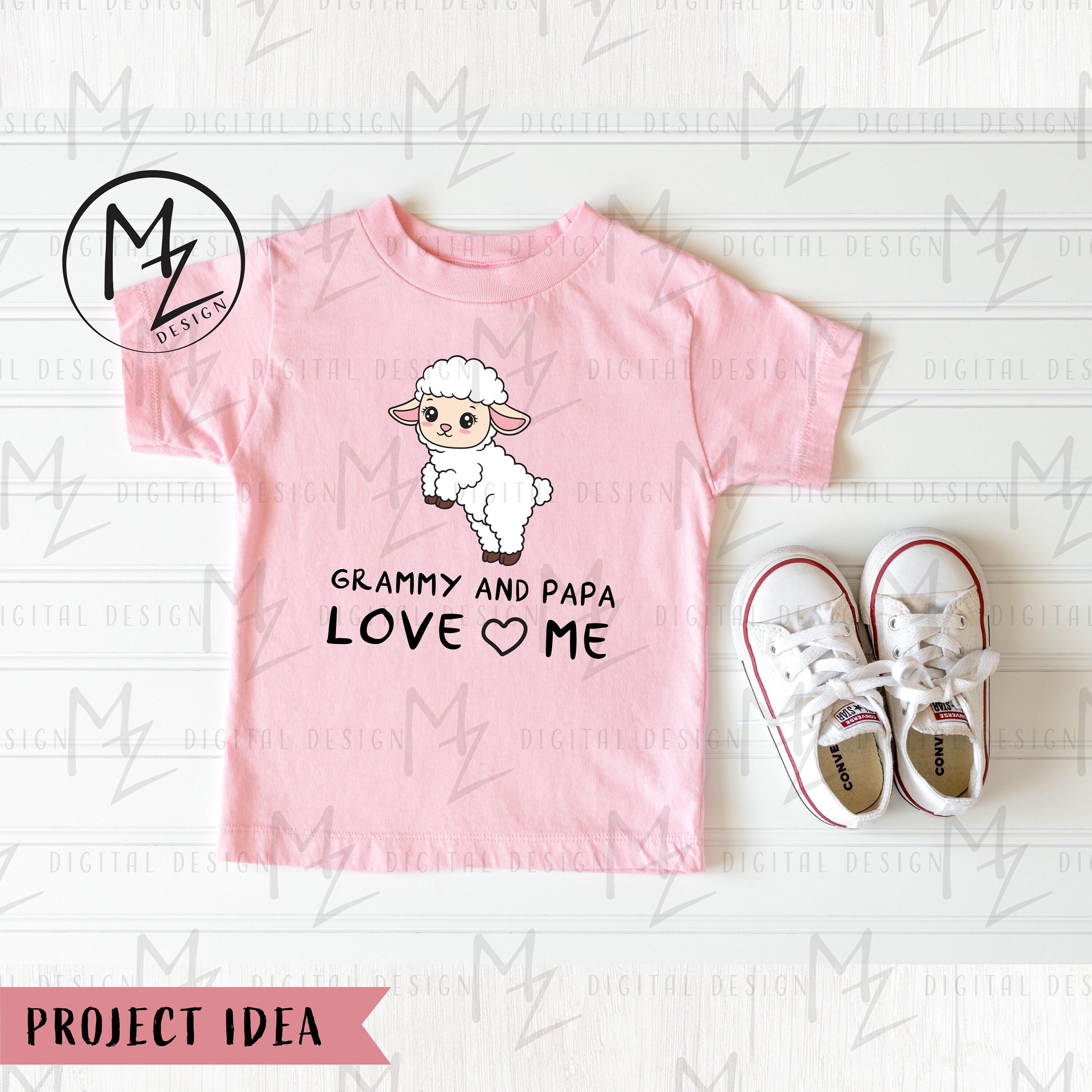 Cute Lamb SVG Hopping Lamb Baby Sheep Farm Animal Layered Cut File ...