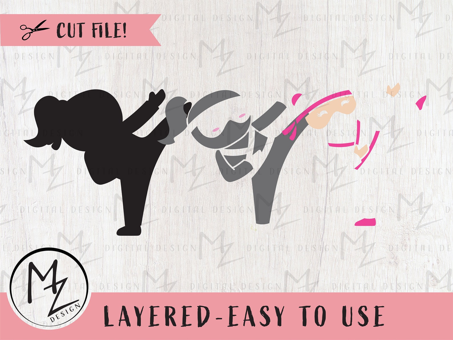 Girl Ninja Svg Bundle Warrior Svg Tae Kwon Do Karate Kids Svg - Etsy