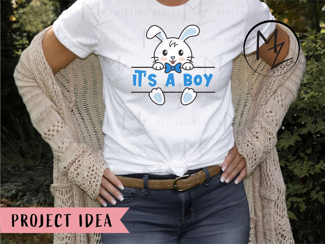 Bunny Monogram SVG Easter SVG Bunny Split Svg Cute Bunny - Etsy