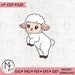 Cute Lamb SVG Hopping Lamb Baby Sheep Farm Animal Layered Cut File ...