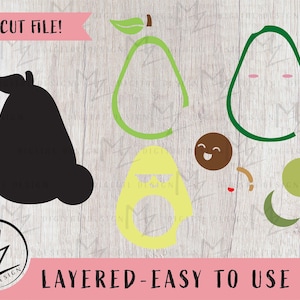 Cute Avocado Bundle Svg,mamacado Svg,dadacado Svg,valentine’s Day Svg ...