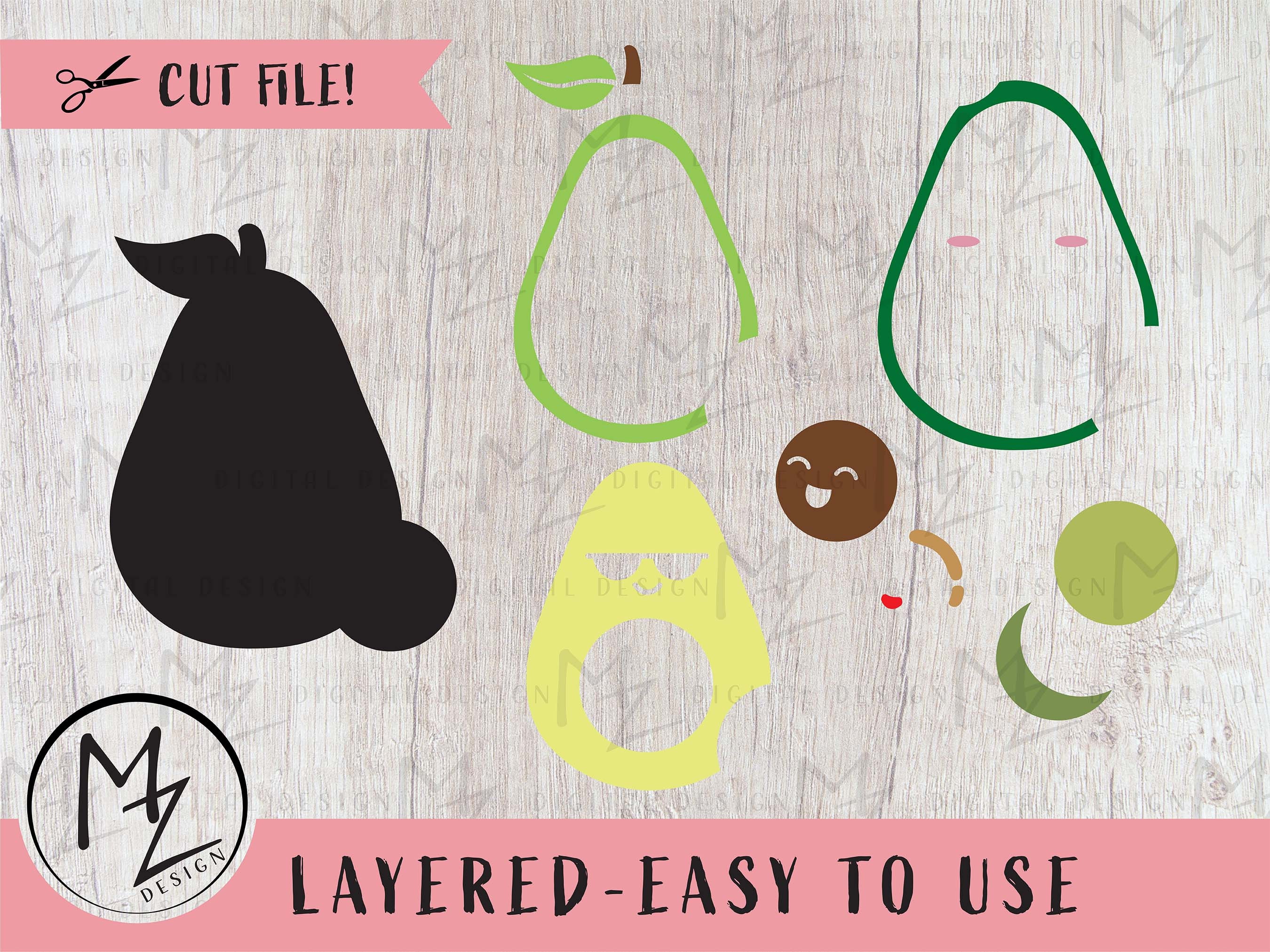 Cute Avocado Bundle Svgmamacado Svgdadacado Svgvalentines - Etsy