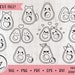 Cute Avocado Bundle Svg, Mamacado Svg, Dadacado Svg, Avocato Svg ...