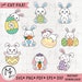 Easter Bunny SVG Bundle Cute Rabbit Easter Eggs Layered Cut File for ...