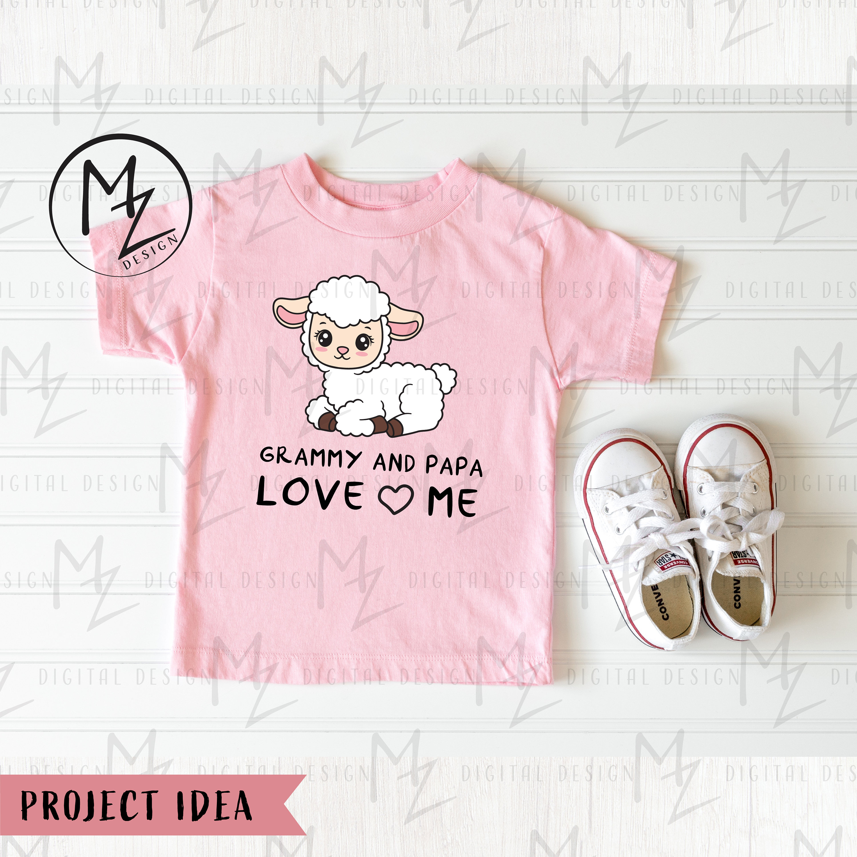 Cute Lamb SVG Laying Lamb Baby Sheep Farm Animals Layered Cut File ...