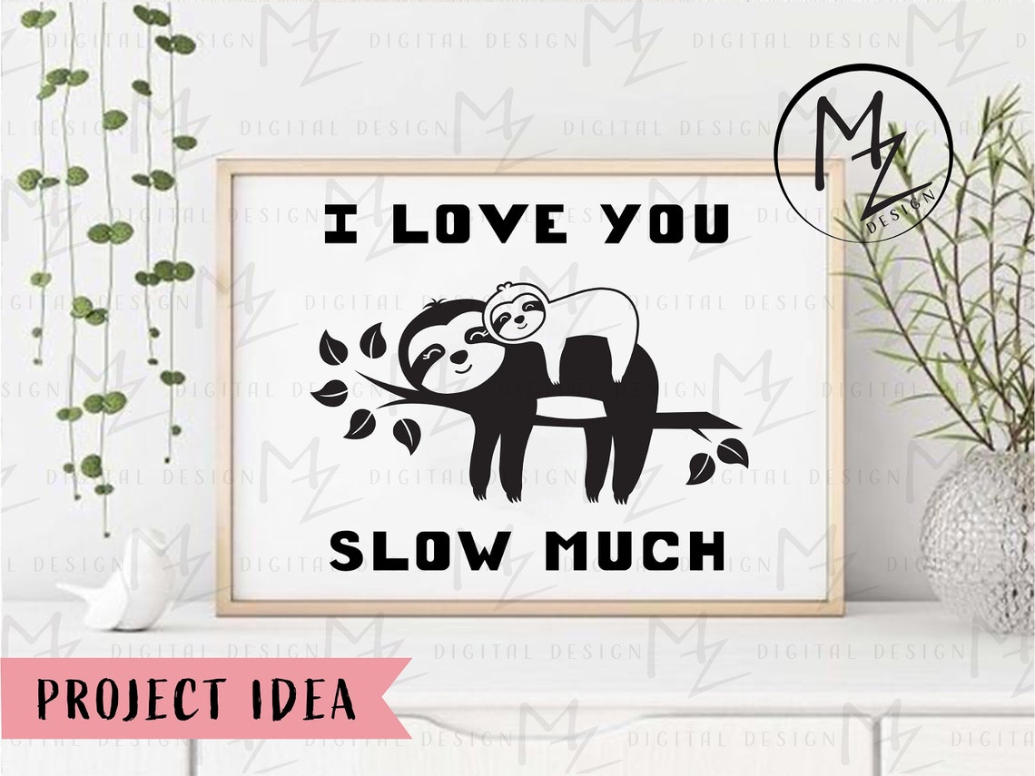 Sloth SVG Bundle V-day Sloth Svg Mother's Day Sloth Svg - Etsy