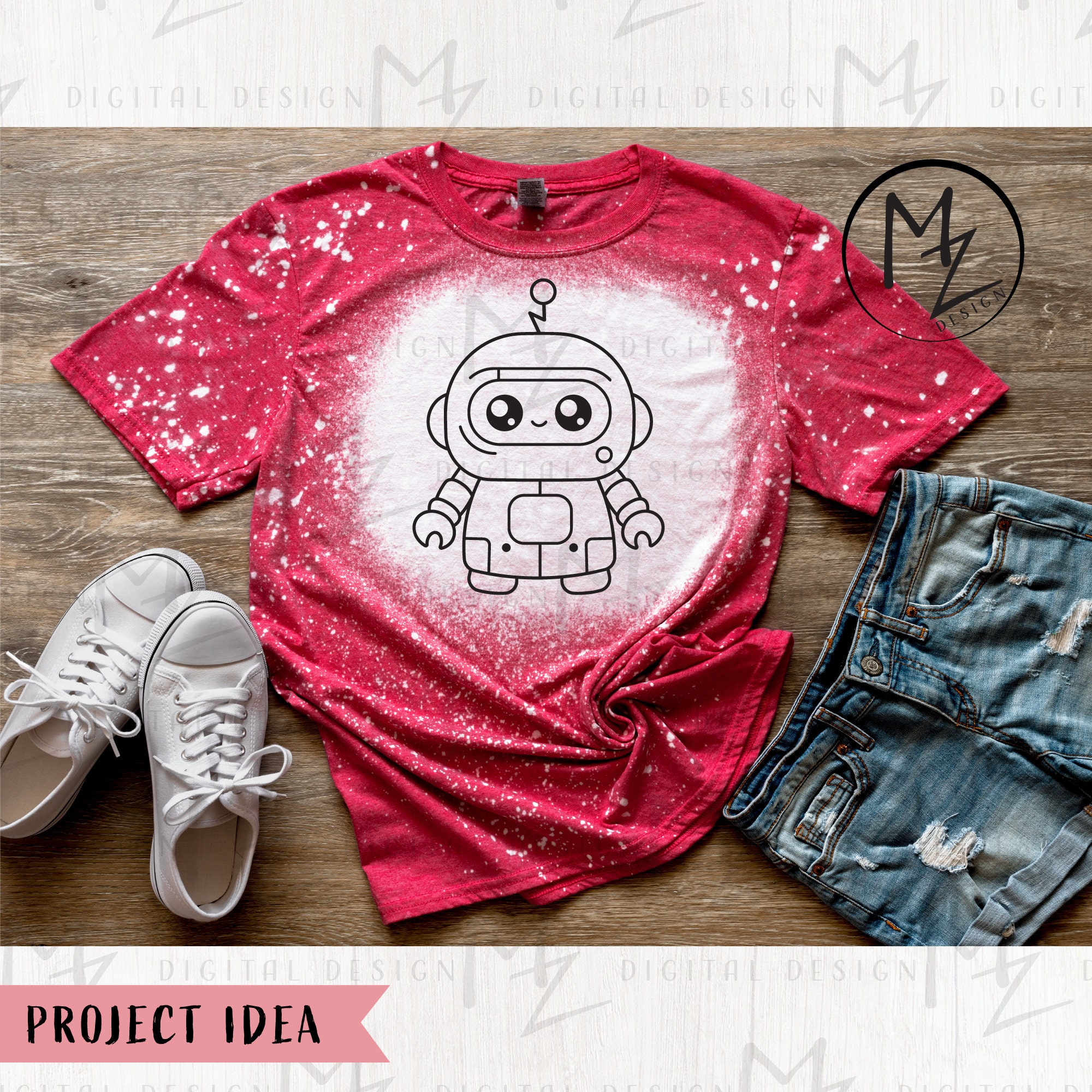 Robot SVG Cute Little Boy Robot Outline Cut File Cricut Silhouette Kids ...