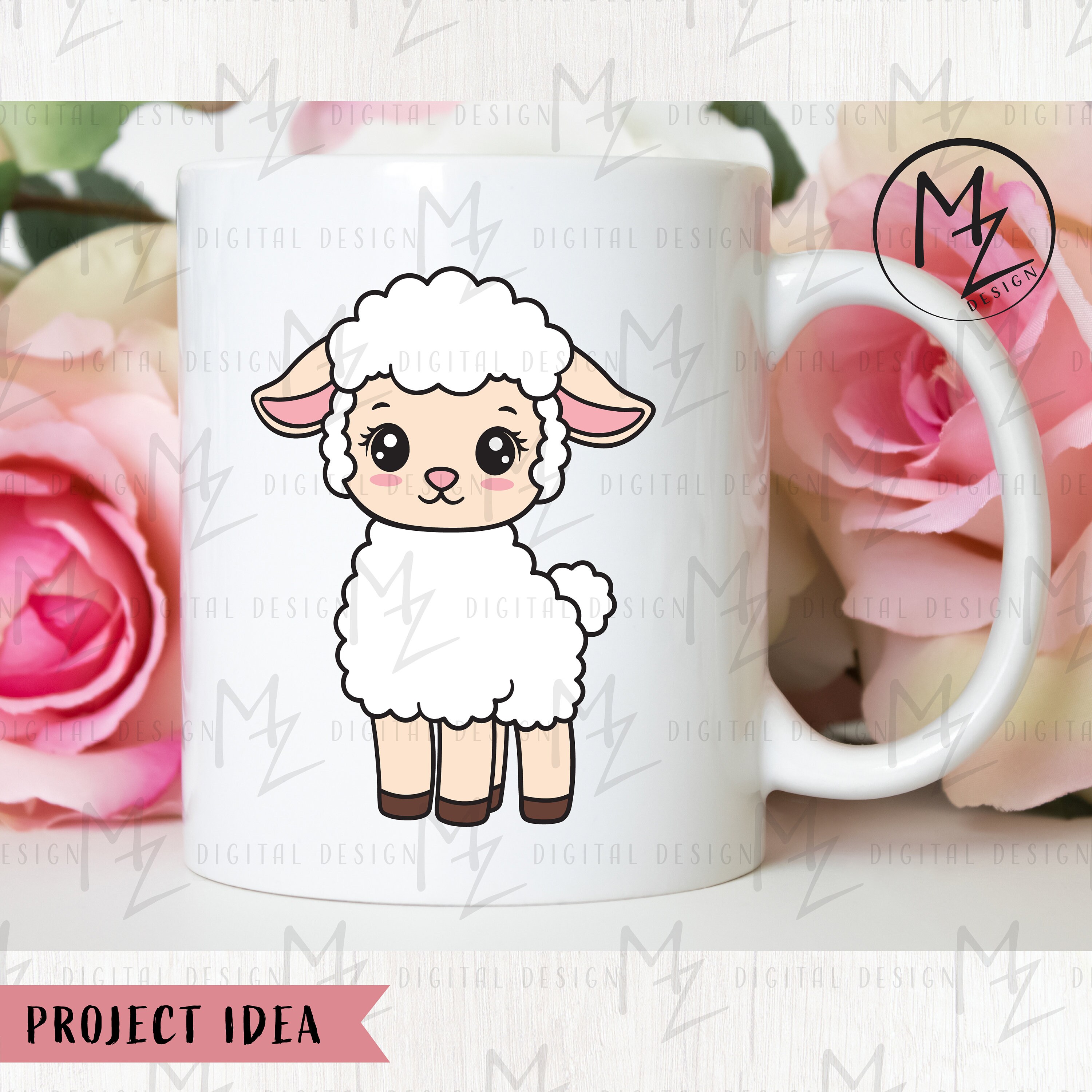Cute Lamb SVG Baby Sheep Farm Animals Layered Cut File Cricut ...