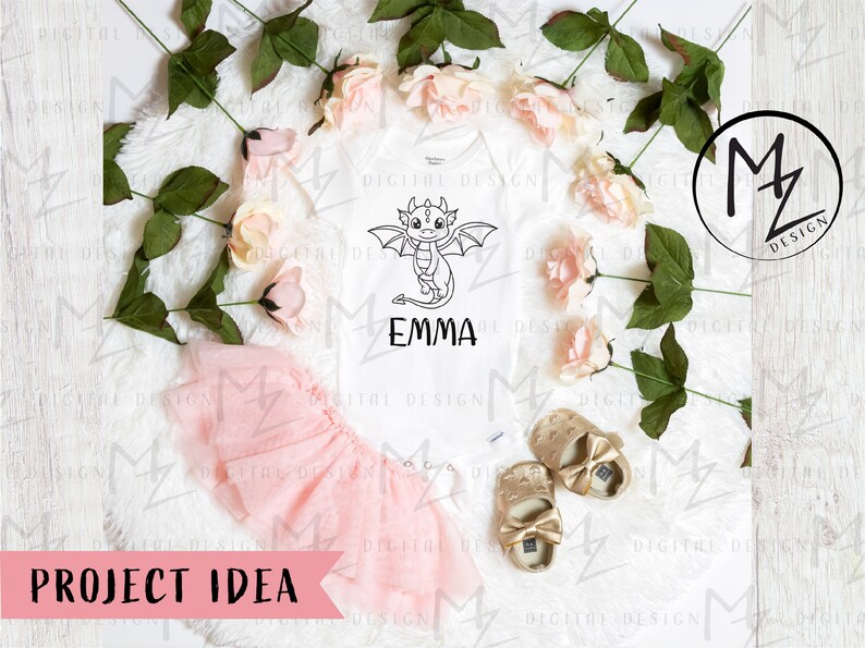 Cute Dragon SVG Fantasy SVG Kids Dragon Flying Dragon SVG Cricut ...