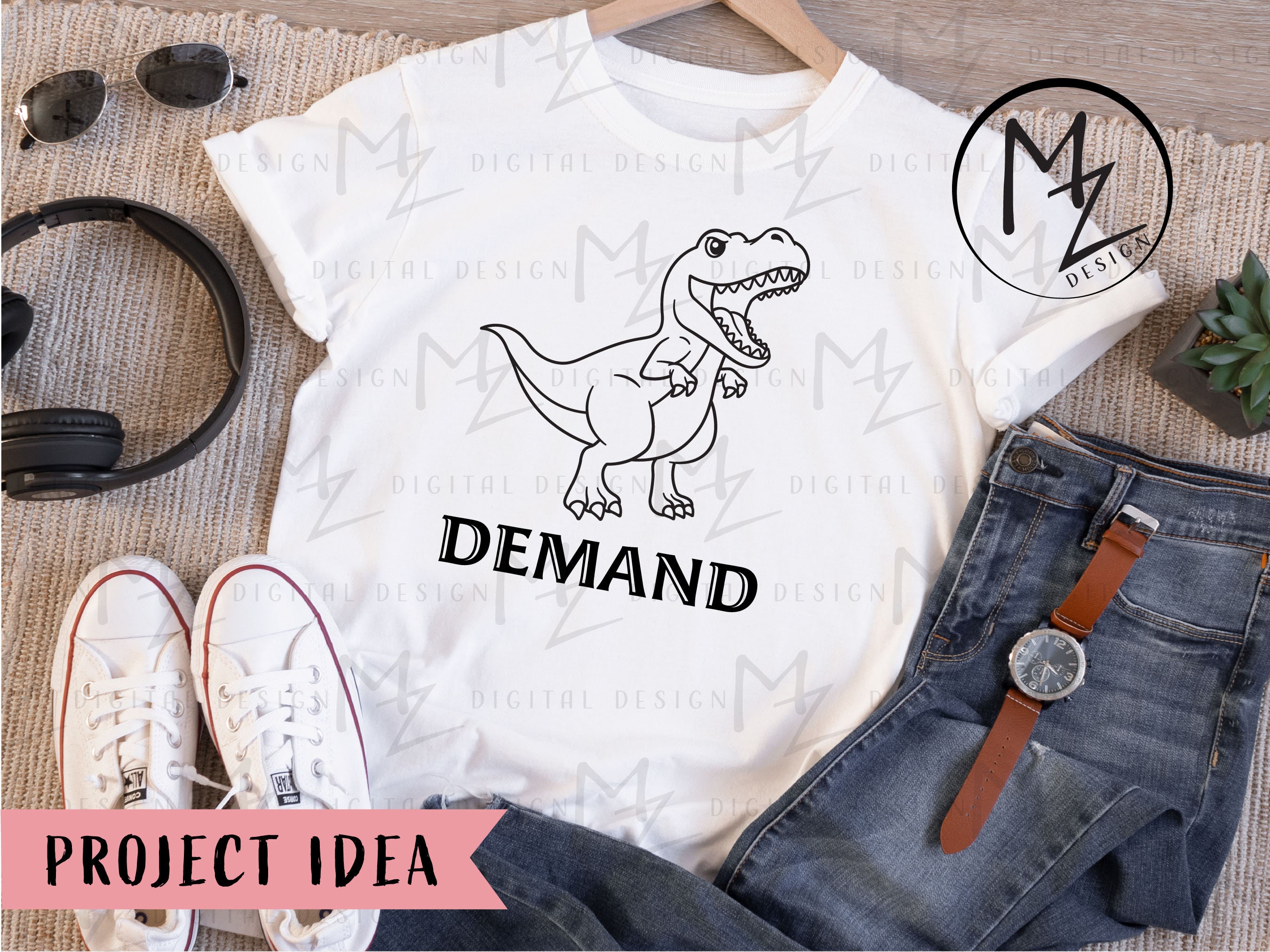 Roaring T-rex SVG Tyrannosaurus Rex Jurassic Animal Outline Cut File ...