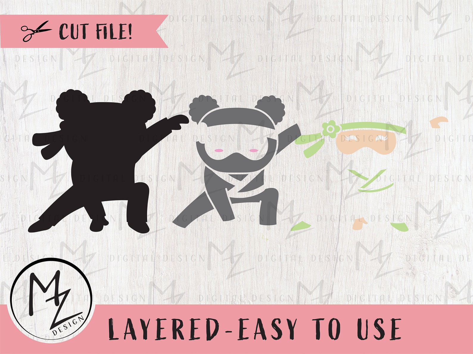 Girl Ninja Svg Bundle Warrior Svg Tae Kwon Do Karate Kids Svg - Etsy