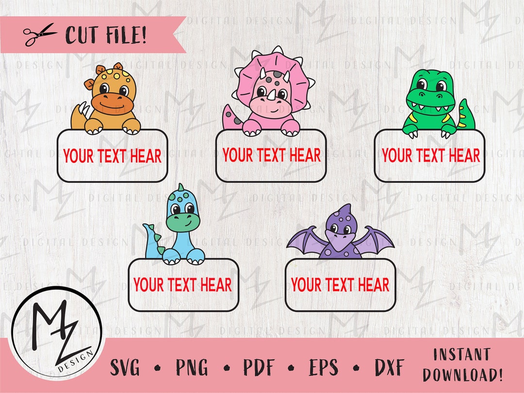 Dinosaur Monogram SVG Dinosaur Split Dinosaur Face T-rex Brontosaurus ...