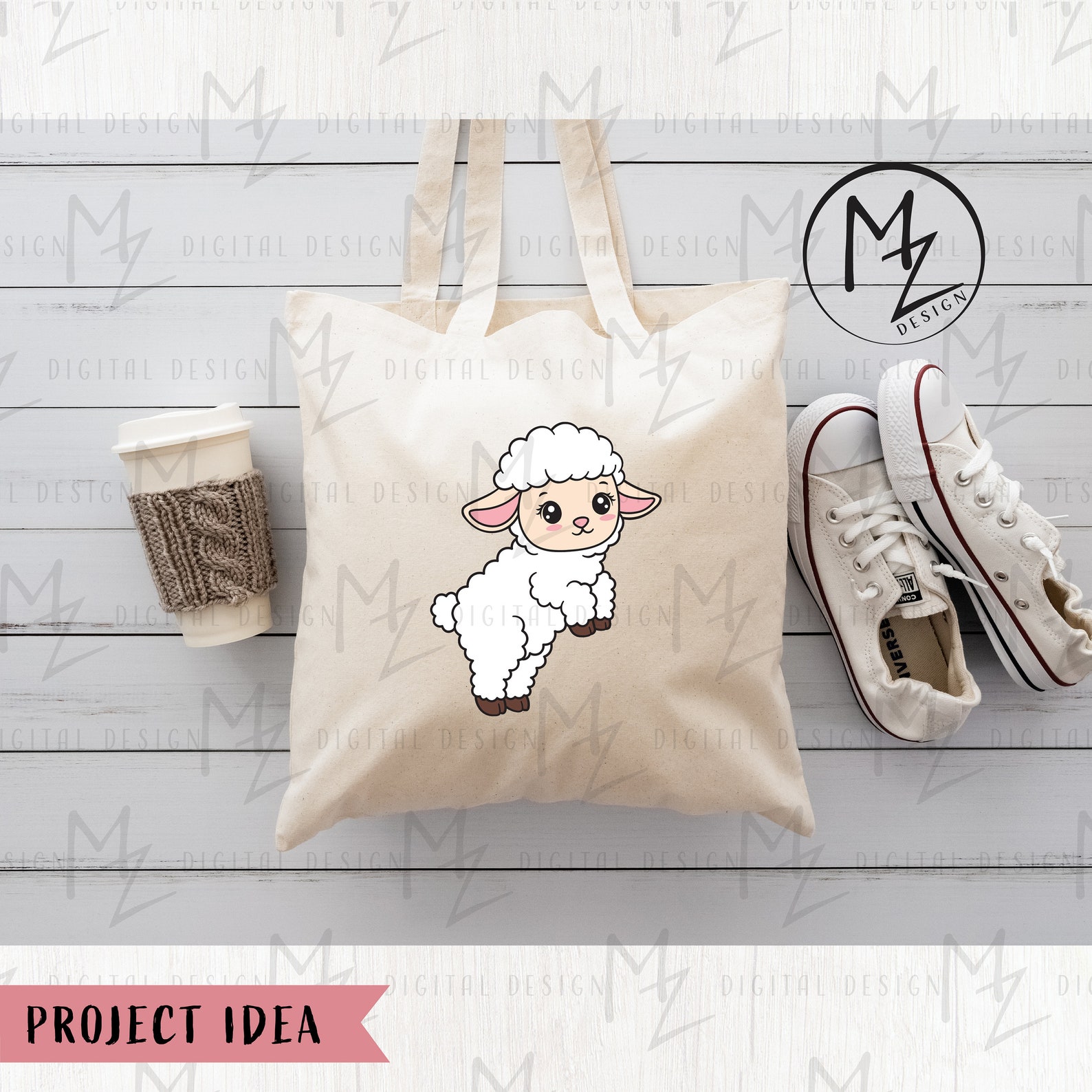 Cute Lamb SVG Hopping Lamb Baby Sheep Farm Animal Layered Cut File ...