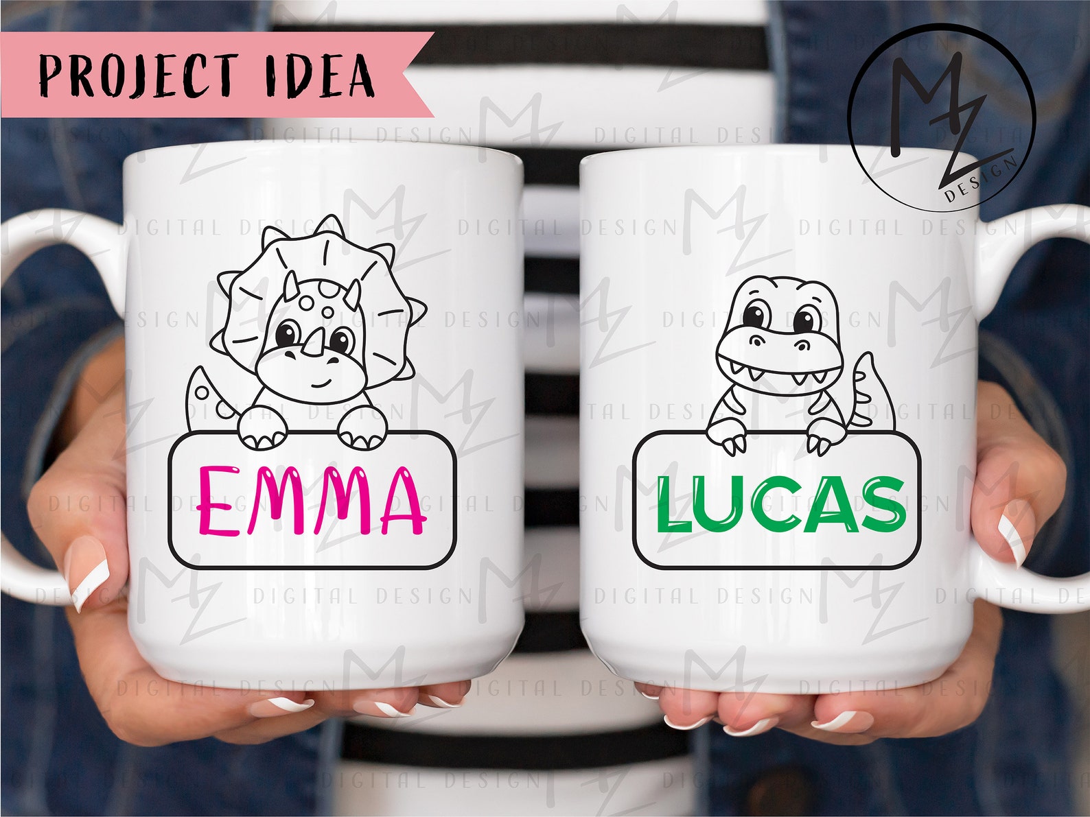 Dinosaur Monogram SVG Dinosaur Split Dinosaur Face T-rex - Etsy