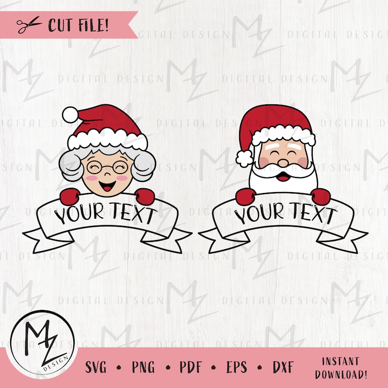 Mrs Claus Face - Etsy