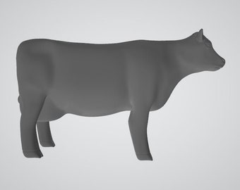 Cow 3D Model: Cattle STL File for 3D Printing - Etsy