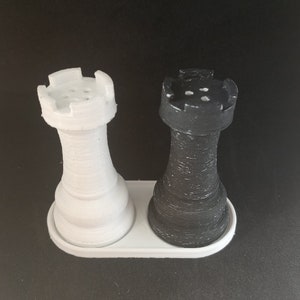 Salt and Pepper Shakers Chess ,tower , Kitchen Accessory - Etsy