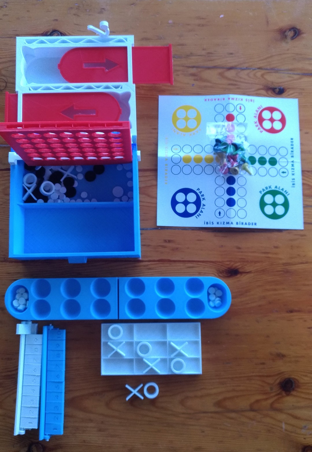 Board Games Set, Game Organizer personalized , 5 Games in 1 Box , Mind ...