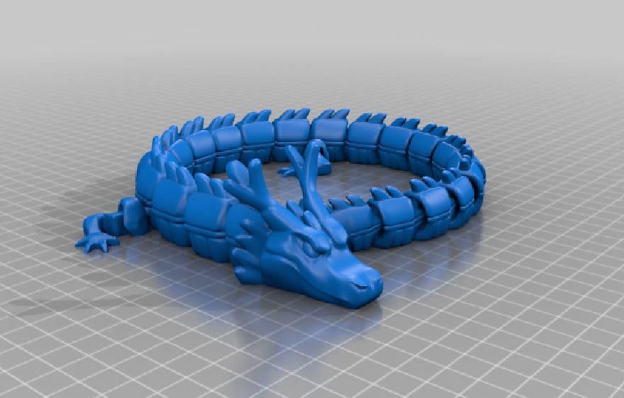 Articulated Dragon Stl File , Draco Digital File - Etsy