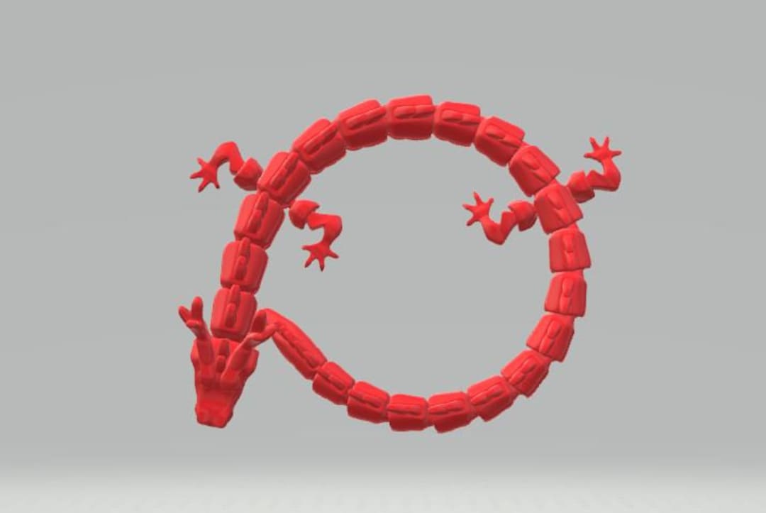Articulated Dragon Stl File , Draco Digital File - Etsy