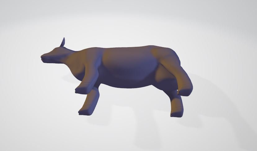 Cow 3D Model: Cattle STL File for 3D Printing - Etsy