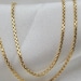 18K Solid Box Chain, 18K Pure Gold Box Chain Necklace, Diamond-cut, Men ...