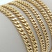 18K Solid Gold Box Chain, 18K Yellow Gold Square Box Link Chain ...