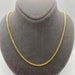 18K Solid Yellow Gold Box Chain Necklace, Real 18K Gold Box Chain for ...